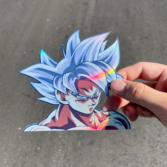 Other | Goku Car Peeker Sticker Holographic | Poshmark